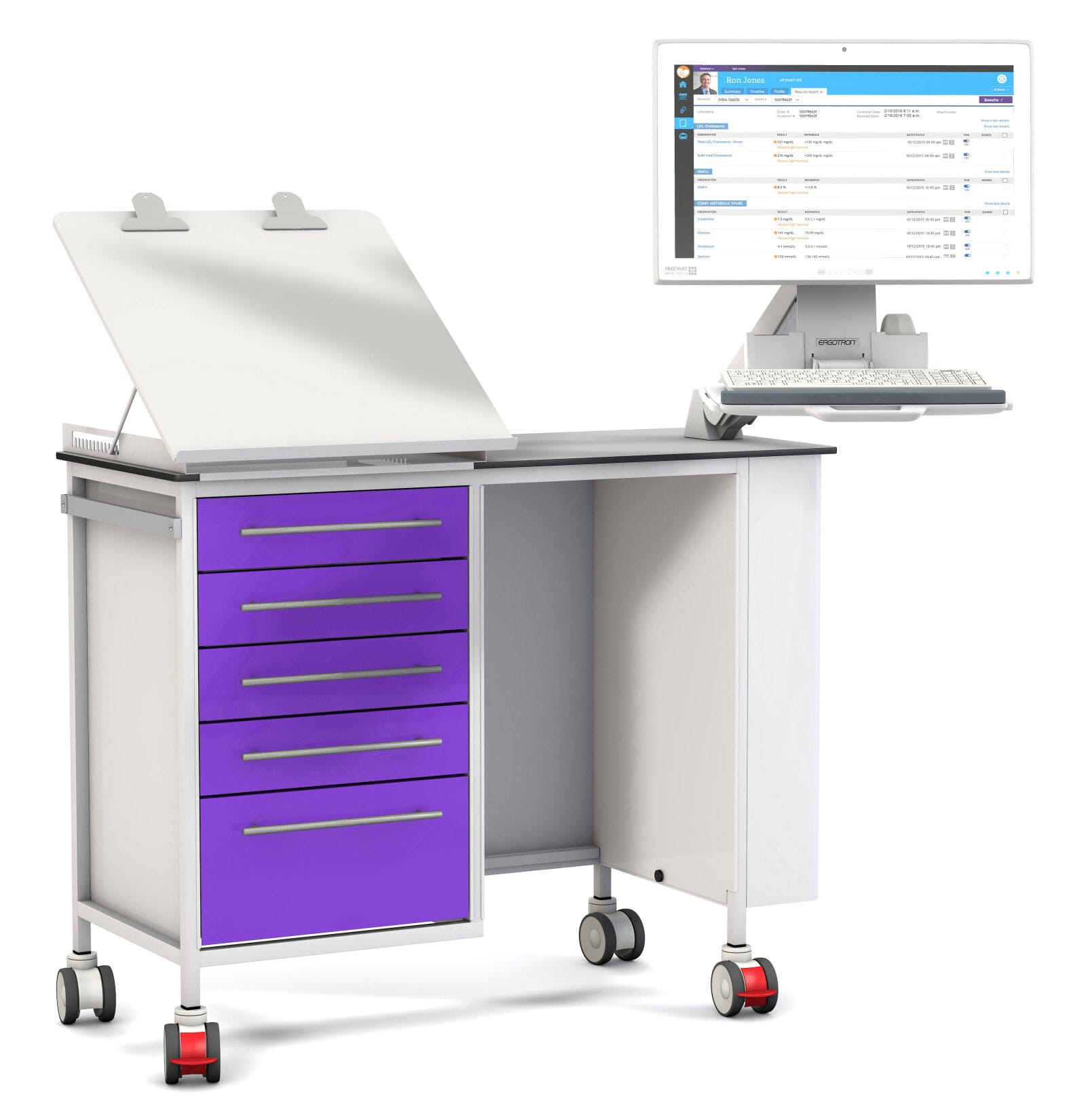 Freeway Vari-Cart - Chart Workstation Suitable For Small Neo-natal ...