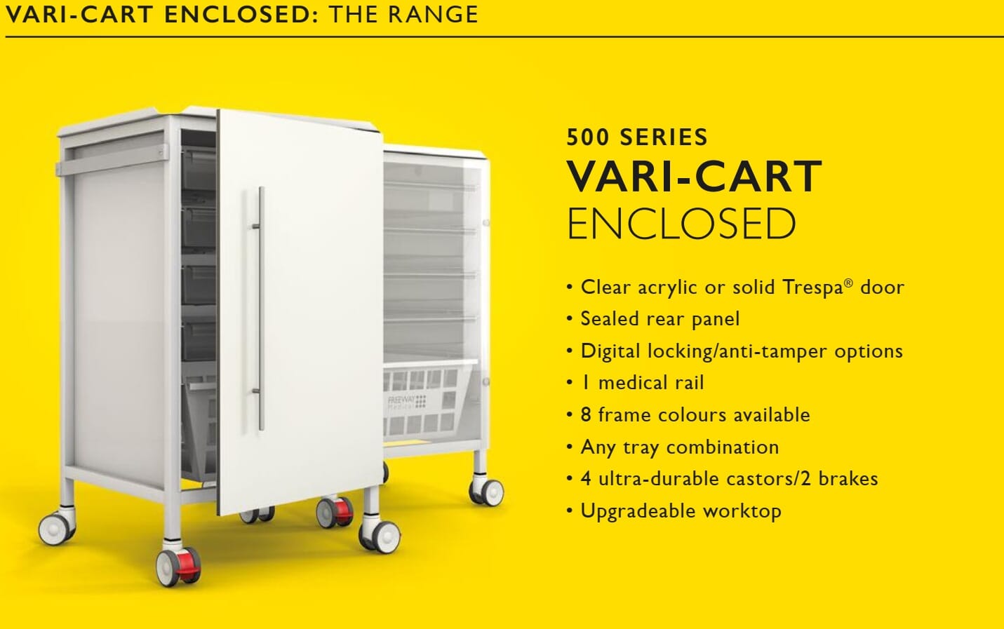 Single Width, Enclosed Storage | Freeway Medical