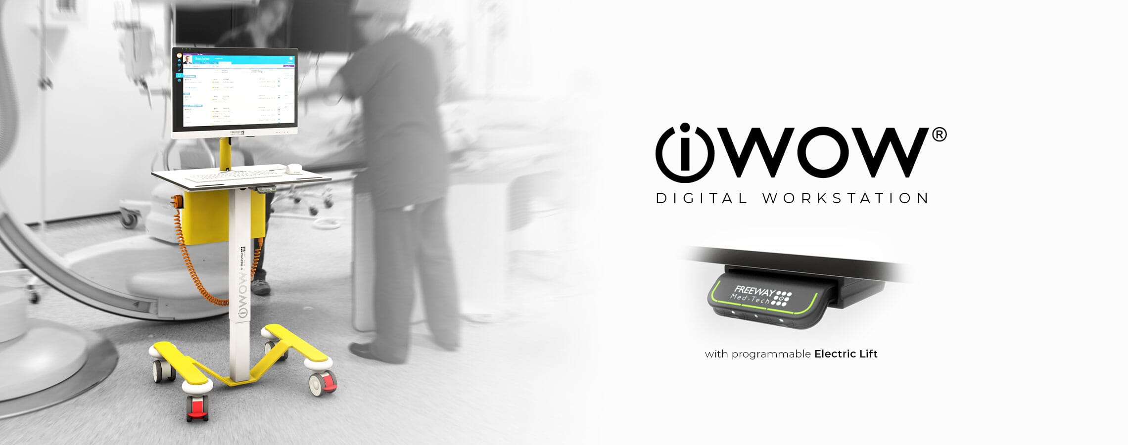 Effortless Electrically Assisted Height Adjustable Clinical Workstation ...