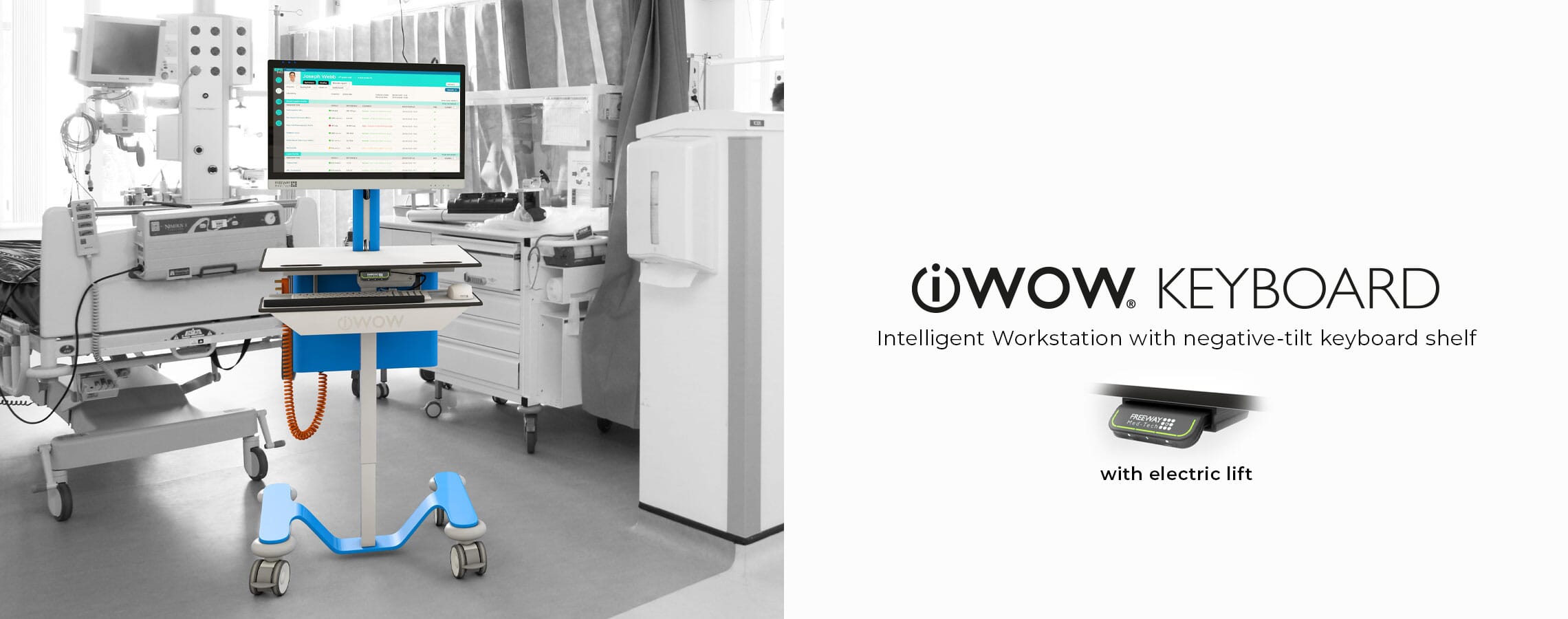 Effortless Electrically Assisted Height Adjustable Clinical Workstation ...